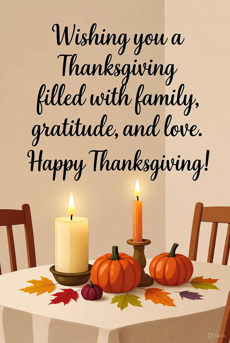 50+ Free Thanksgiving Greetings, Messages & Images 2026