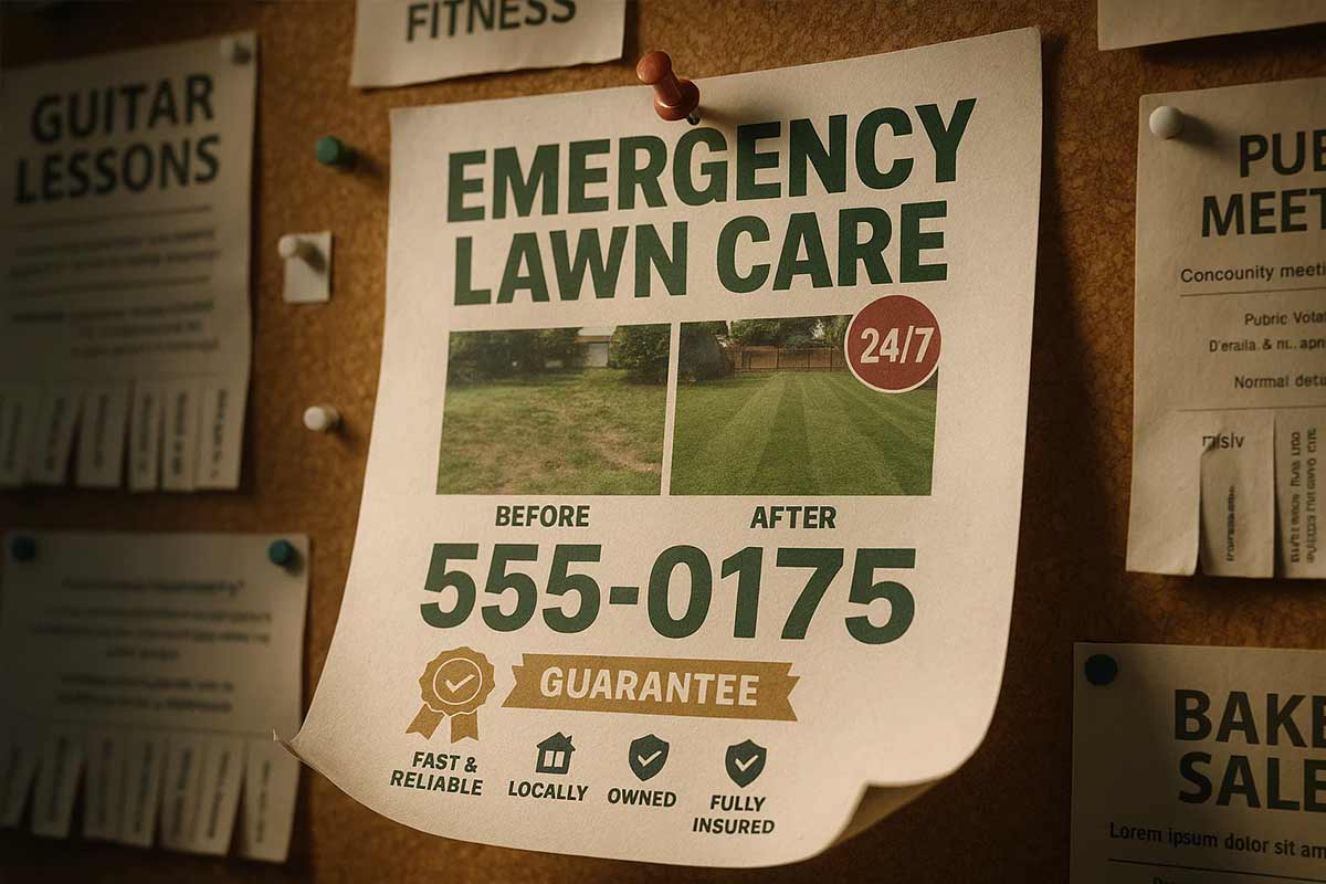 Lawn Care Emergency Flyers for Fast Seasonal Marketing