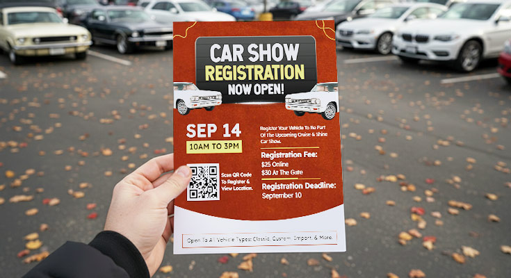 Car Show Organizer Flyers for Off-Season Revenue