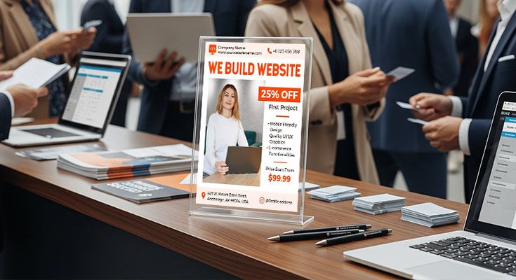 Website Networking Flyers for Service Providers