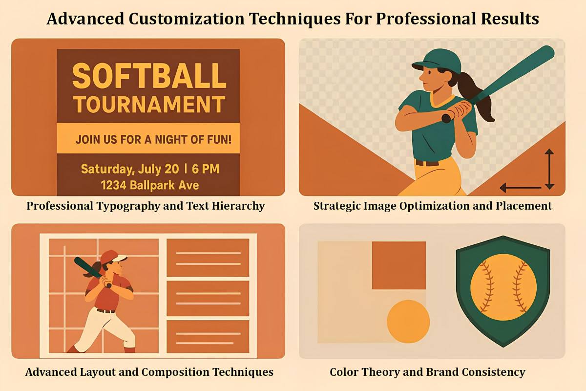Step by Step Guide to create a Perfect Softball Flyer | DesignWiz
