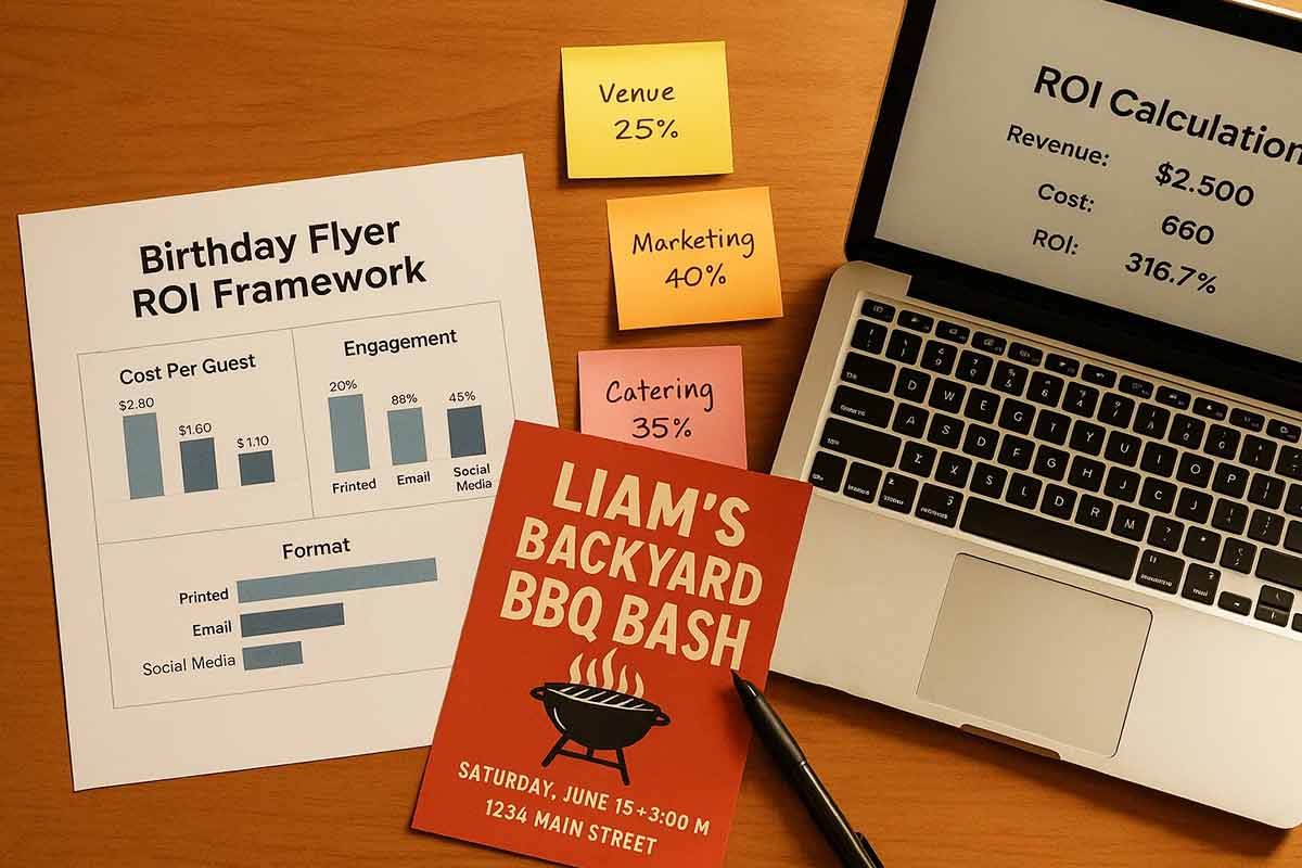 Print vs Digital Birthday Flyers Format Guide | DesignWiz