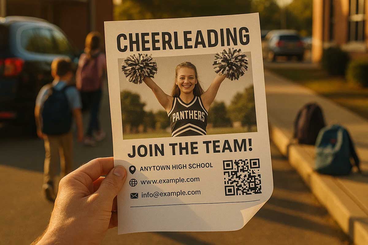 Cheerleading Flyer Distribution for Coaches | DesignWiz