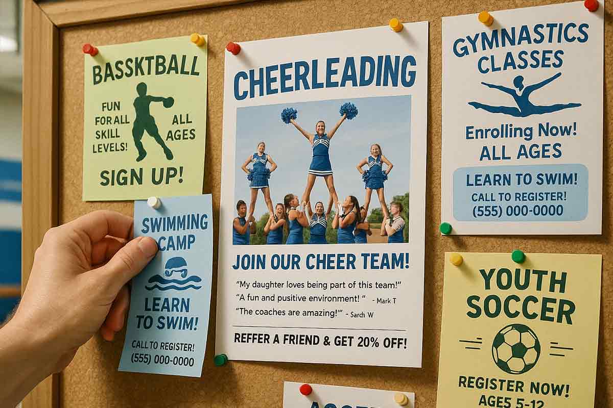 Cheerleading Flyer Distribution for Coaches | DesignWiz