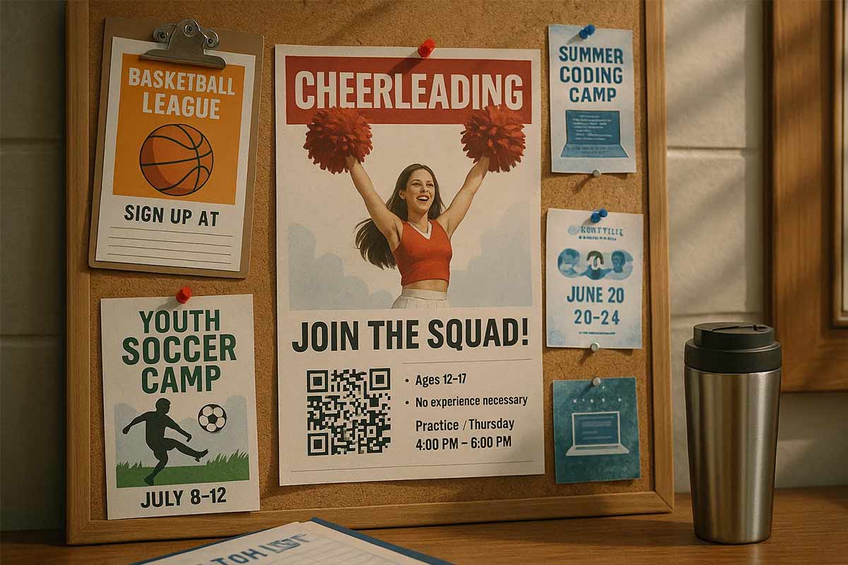 Cheerleading Flyer Distribution for Coaches | DesignWiz