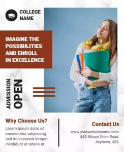 Attract Students with College Flyers to Drive Enrollment