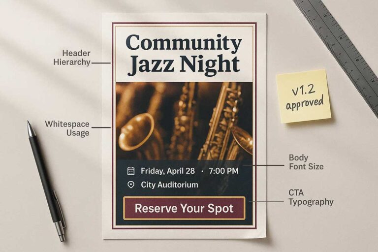 Flyer Design Etiquette Guide & Tips | DesignWiz