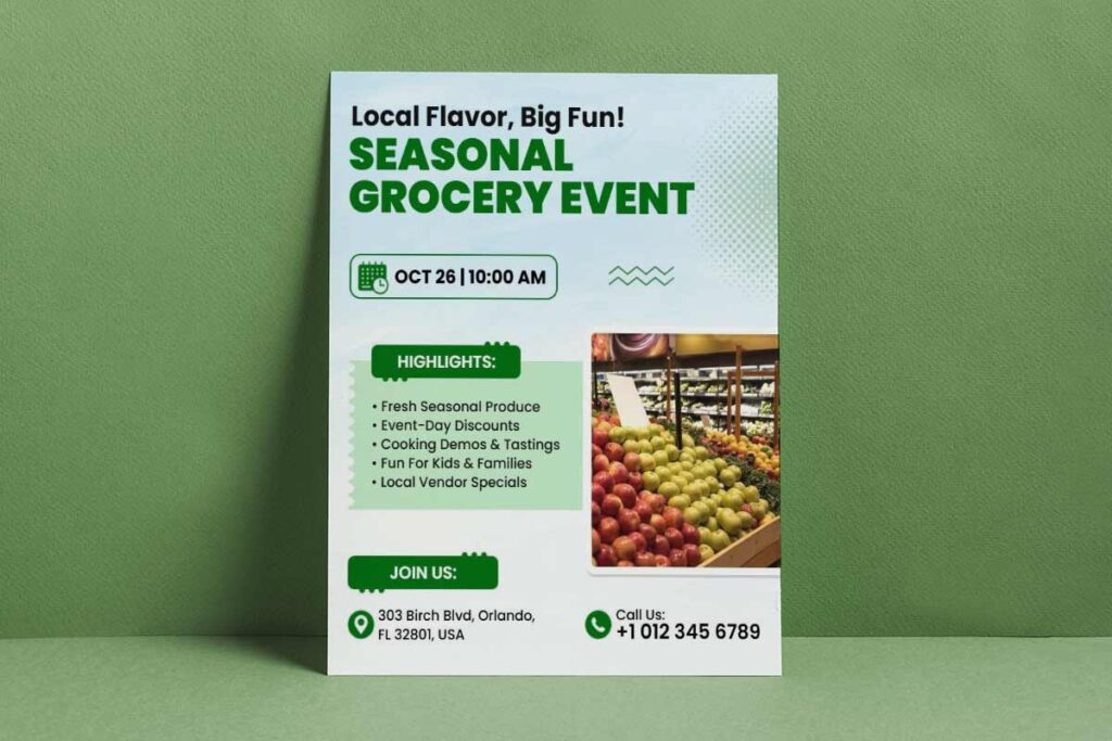 Local Grocery Flyers for Community Dominance | DesignWiz