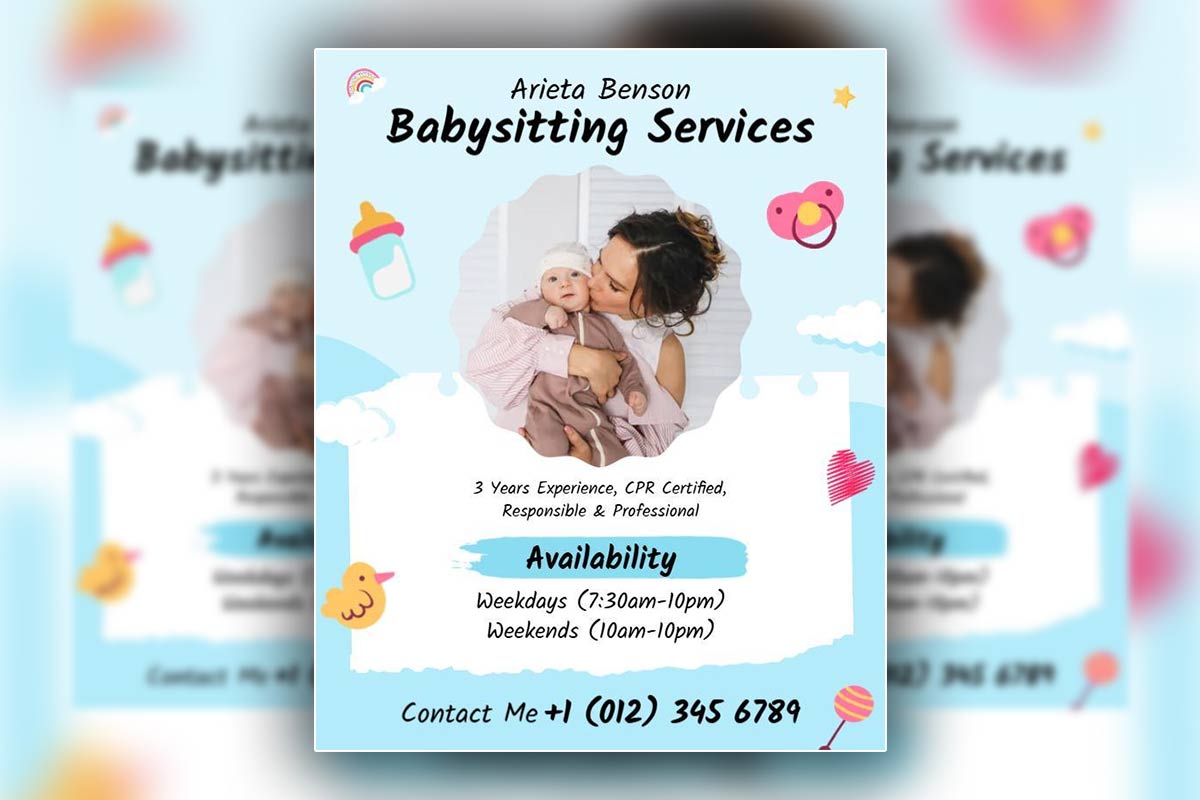 Babysitting Cost-Effective Flyers for New Sitters | DesignWiz