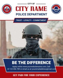 Police Recruitment Flyers That Help You Build a Strong Force