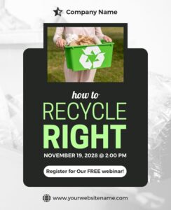 Recycling Flyers: Spreading Awareness for a Greener Future