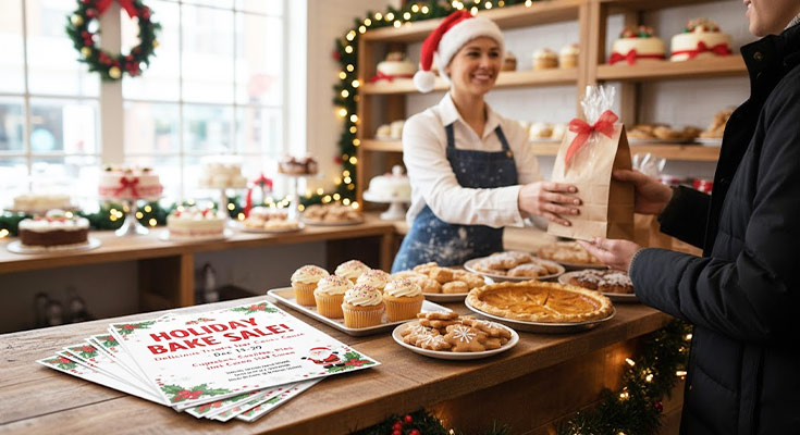 Seasonal Bake Sale Flyers to Boost Holiday Revenue | DesignWiz