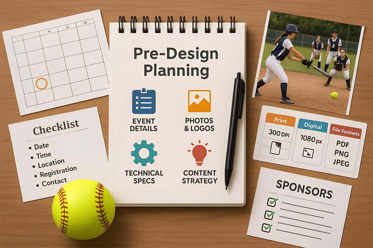 Step by Step Guide to create a Perfect Softball Flyer | DesignWiz